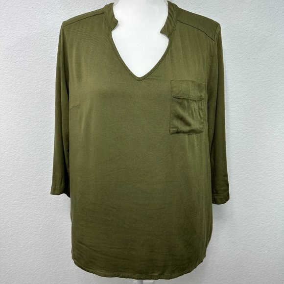 Lisa Rinna Collection | Tops | Lisa Rinna Collection Stretch Woven ...